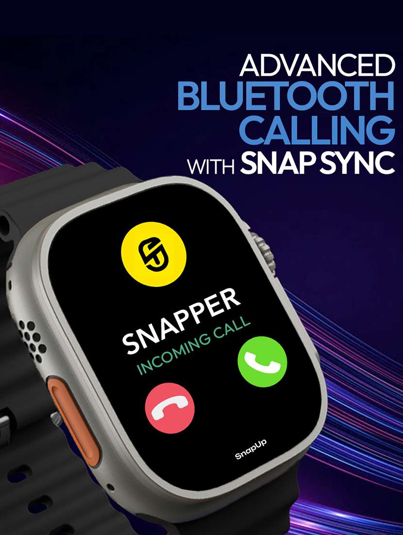 Buy online Snapup Infinity Bluetooth Calling Smartwatch (champagne Black) from Electronics for ...